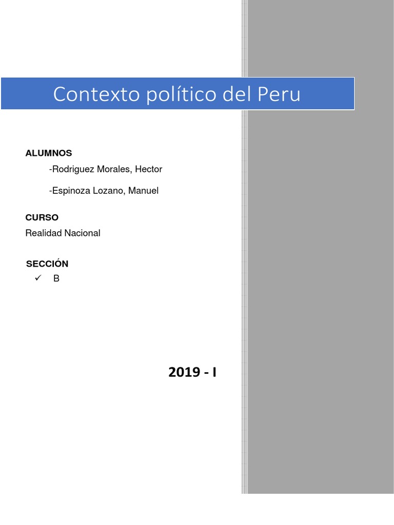 Contexto Politico 1821-1879 | Descargar gratis PDF | Perú | América del Sur
