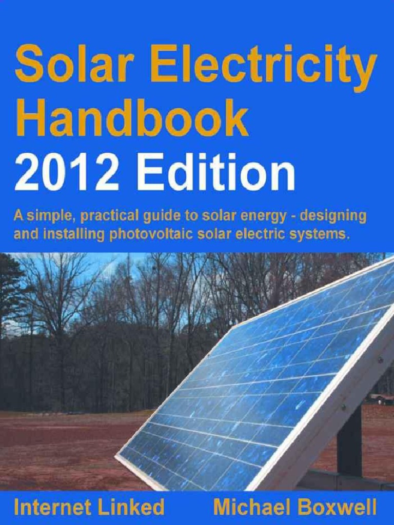 Solar Electricity Handbook | PDF | Solar Power | Photovoltaics