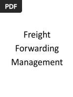 Introduction To Freight Forwarding | PDF | Economies | Business