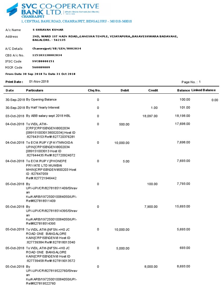 Halifax Bank Statement Example | PDF | Retail Financial Services ...