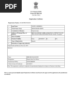 GST Registration Certificate Sample | PDF