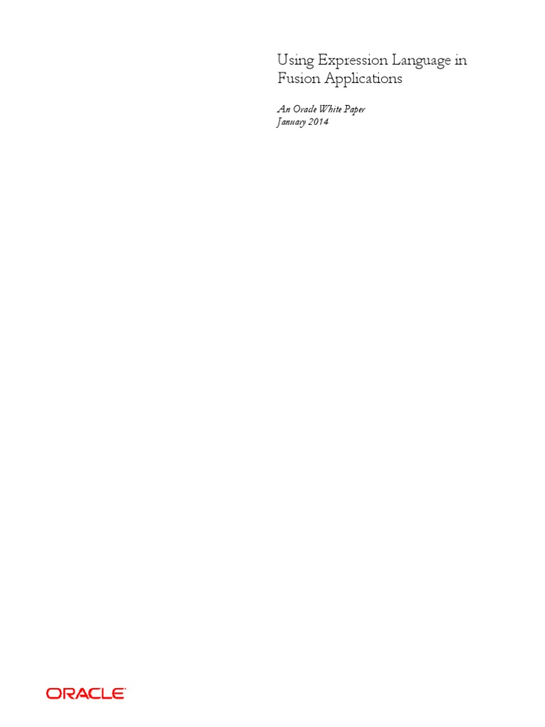 Expression Language in UI Personalization - EM WP PDF | PDF | Scope (Computer Science ...