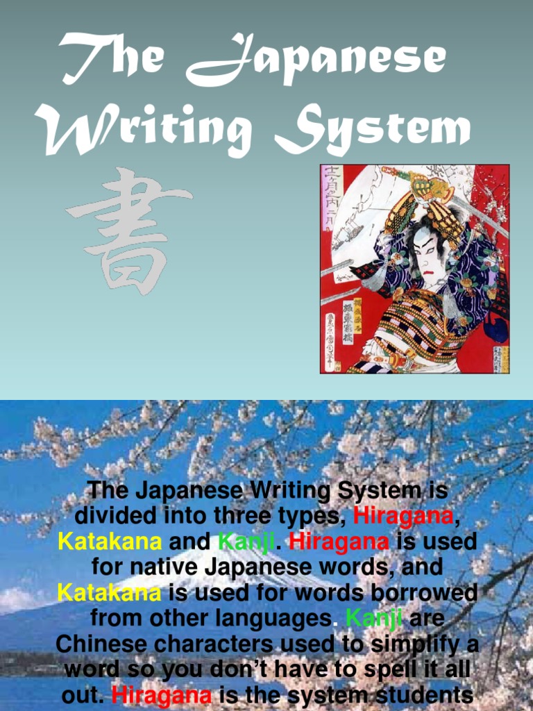 The Japanese Writing System | PDF | Kanji | Languages Of Taiwan