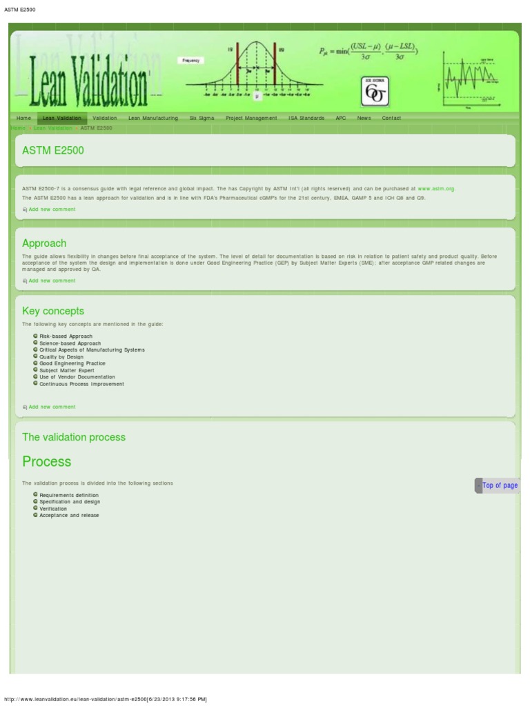 Astm-E2500 PDF | PDF | Verification And Validation | Engineering