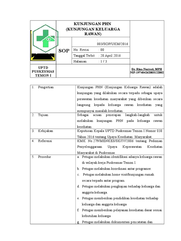 Sop PHN | PDF