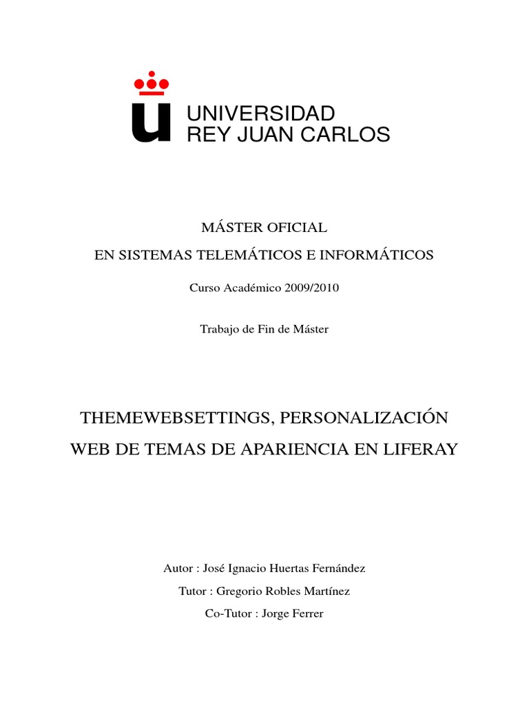 Themewebsettings, Personalizacion Web de Temas de Apariencia en Liferay | PDF | Software libre ...