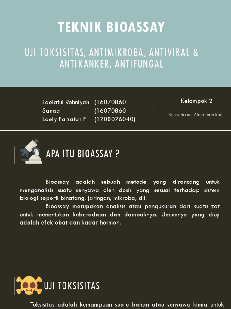 Teknik Bioassay | PDF