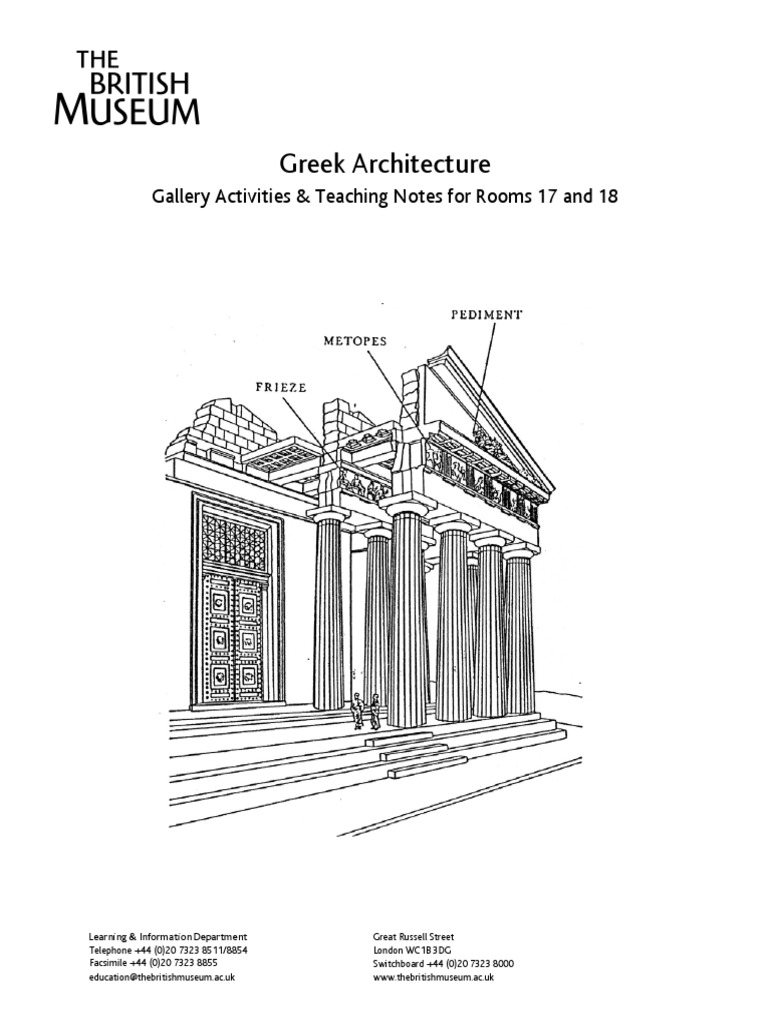 Greek Architecture: Gallery Activities & Teaching Notes For Rooms 17 ...
