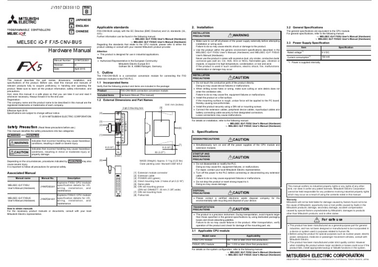 FX5 CNV Bus | PDF