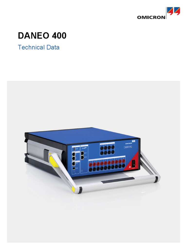 Omicron DANEO Manual | PDF | Usb | Hertz