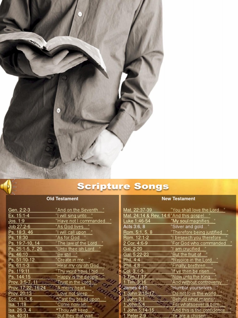 Scripture Songs | PDF | Mercy | Fruit Of The Holy Spirit