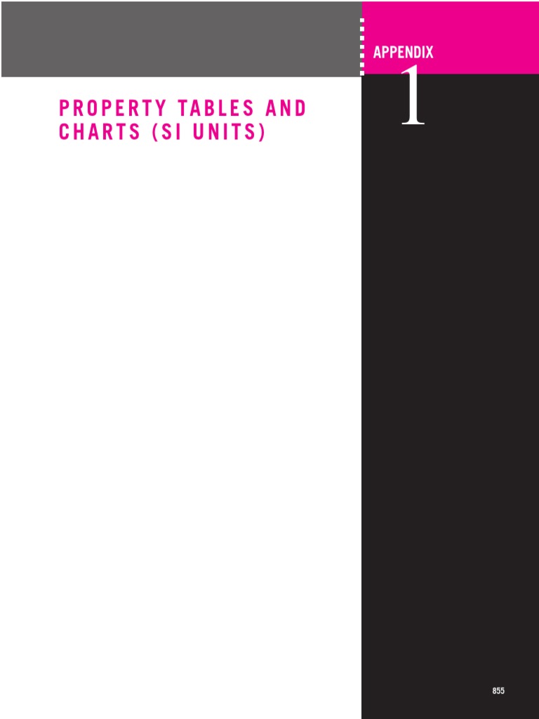 Property Tables and Charts (Siunits) : Appendix | PDF | Materials ...
