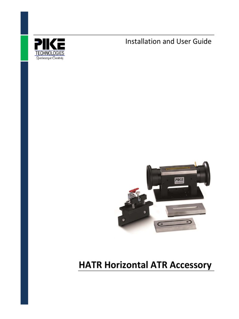 HATR Horizontal ATR Accessory: Installation and User Guide | Download ...
