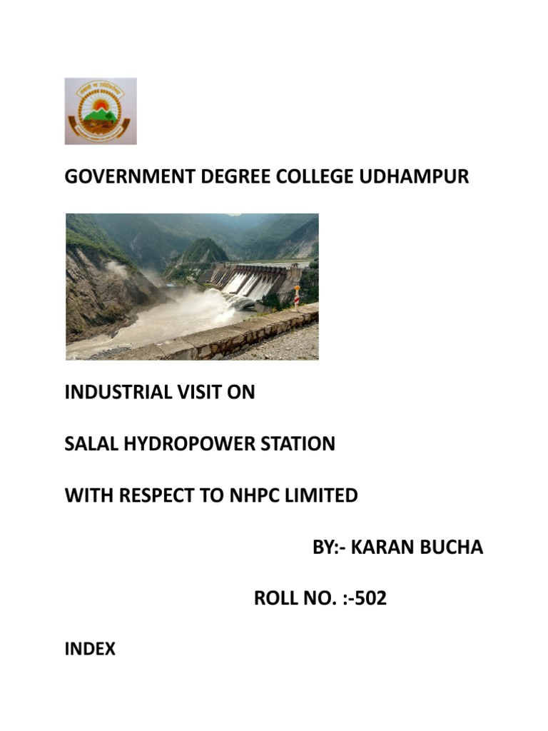 Salal Hydropower Station Overview | PDF | Hydroelectricity | Dam
