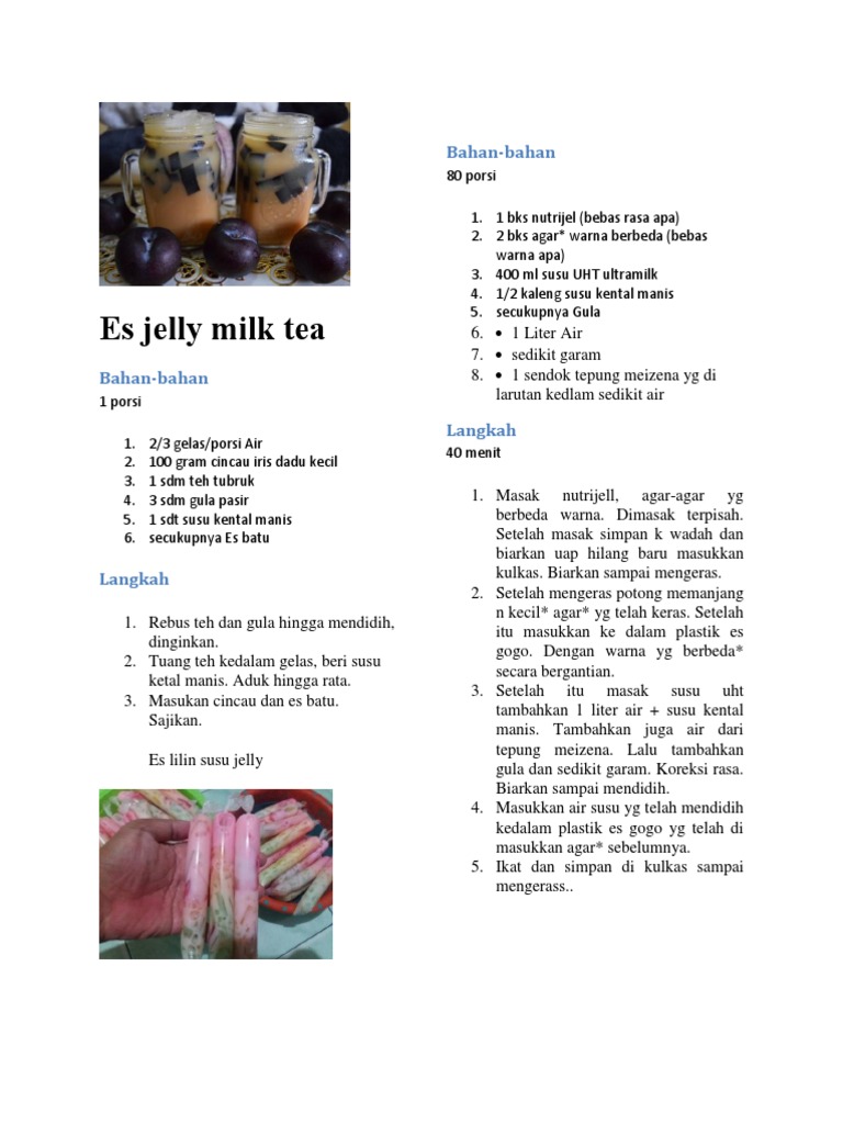 Minuman Jelly | PDF