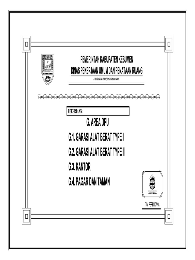 Contoh Gambar Kerja Workshop | PDF