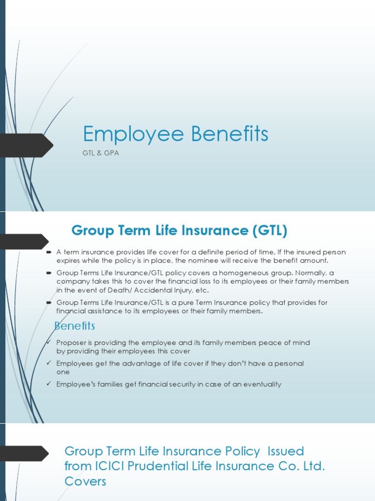 Employee Benefits Policy | PDF | Life Insurance | Employee Benefits