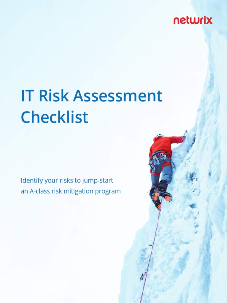 IT Risk Assessment Checklist | PDF | Risk Management | Vulnerability ...