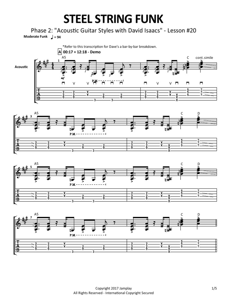 Steel String Funk | PDF | String Instruments | Music Production