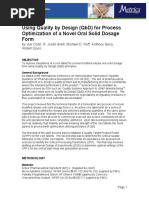 CPP and CQA of Different Stages of Solid Oral Dosage Forms: Sr. No Unit ...