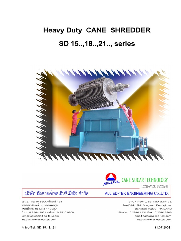 Cane Shredder | PDF | Metals | Building Materials