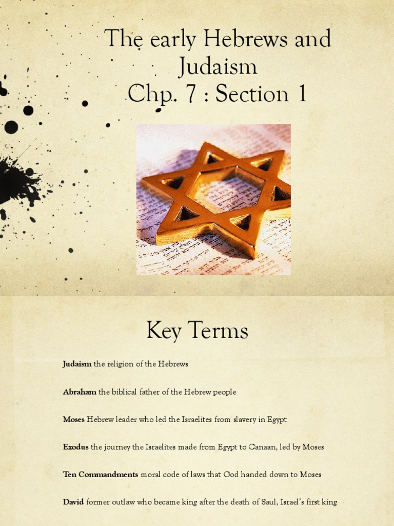 The Early Hebews - Judaism | PDF | Israelites | Moses