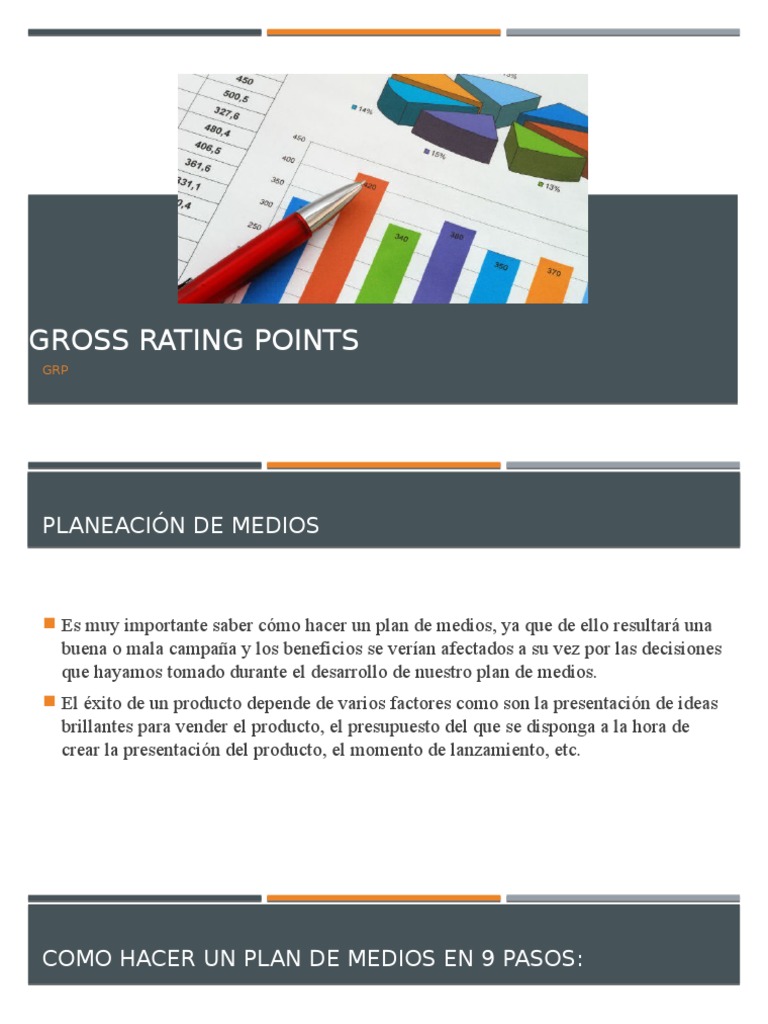 Gross Rating Points | PDF | Medición de audiencia | Planificación
