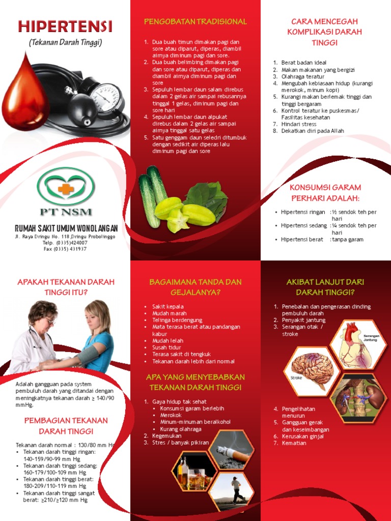 Leaflet Hipertensi | PDF