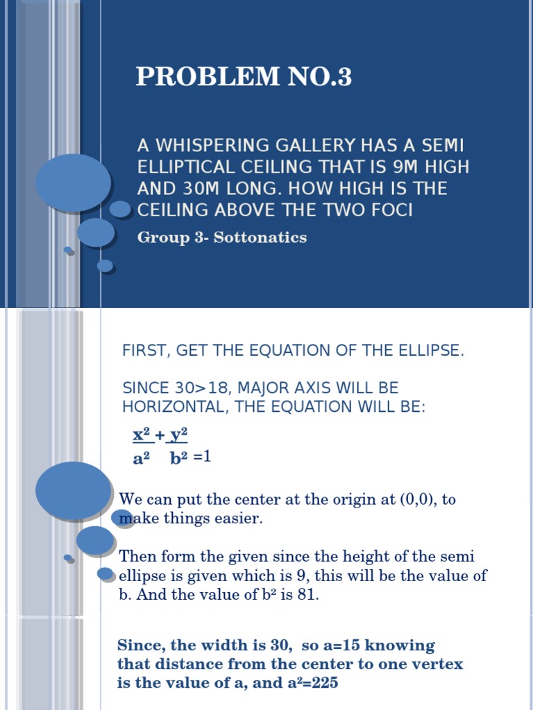Problem 3 Precal | PDF | Ellipse | Geometry