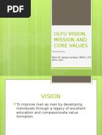 Introduction - OLFU Vision - Mission | PDF | Medicine | Medical Laboratory