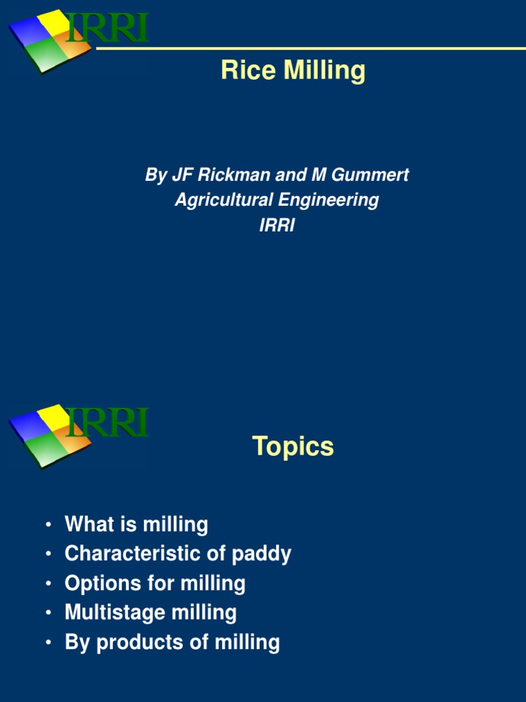 Rice Milling Techniques Guide | PDF | Rice | Mill (Grinding)
