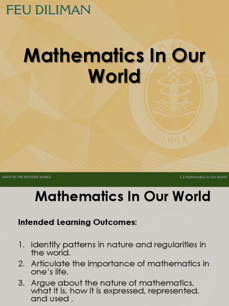 The Role of Mathematics in Nature | PDF | Ratio | Symmetry