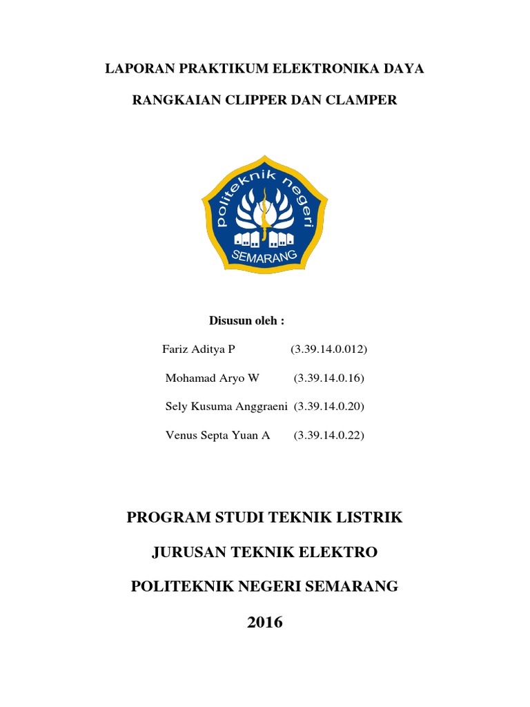 Praktikum Rangkaian Clipper Dan Clamper | PDF