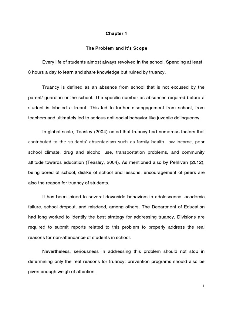 Factors Contributing to Student Truancy | PDF | Survey Methodology ...