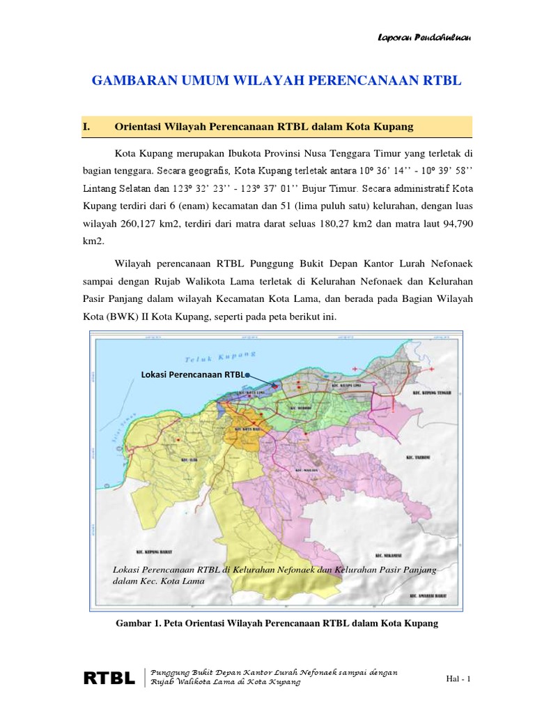 Gambaran Umum Wilayah Perencanaan | PDF