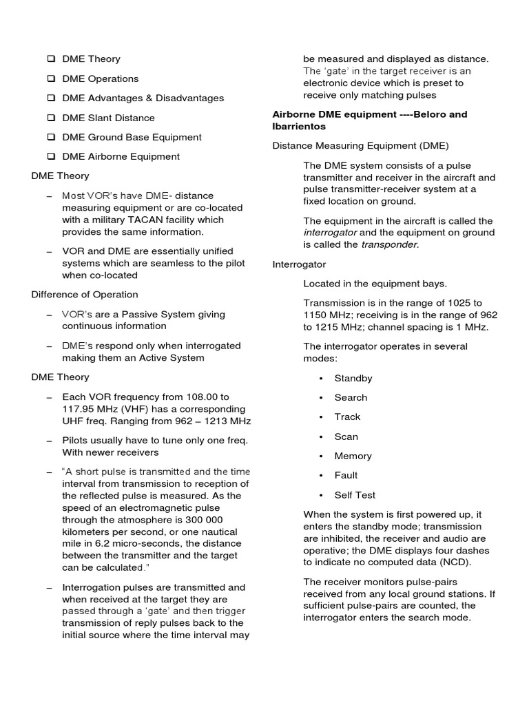 REVIEWER (NAV AIDS) .1pdf | PDF | Transponder (Aeronautics) | Aviation