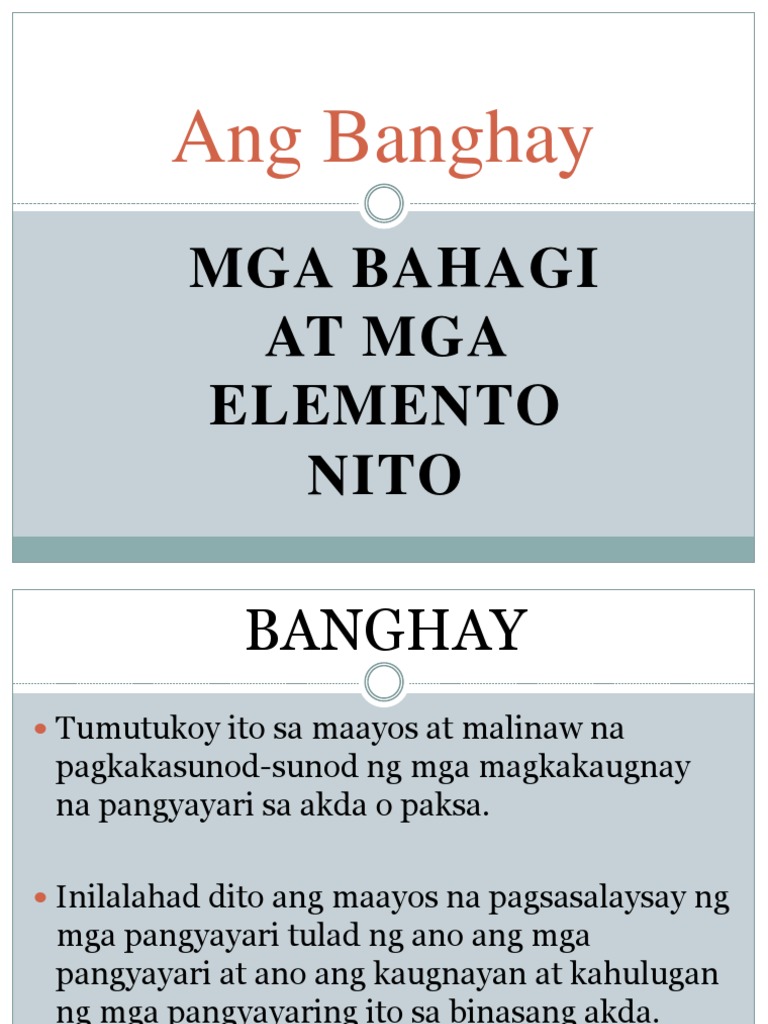 Ang Banghay | PDF