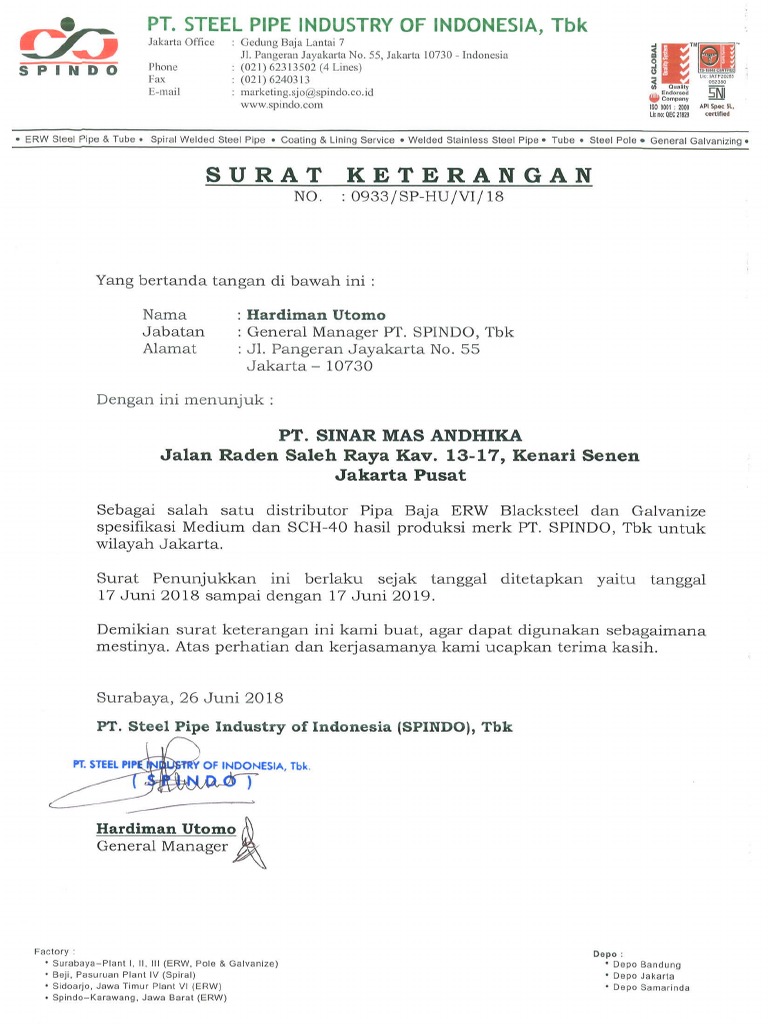 Surat Keagenan | PDF
