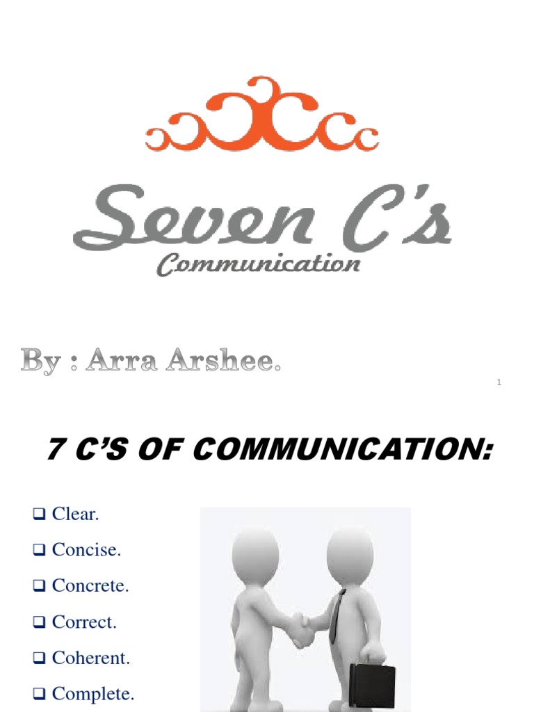 7 C of Communication | PDF