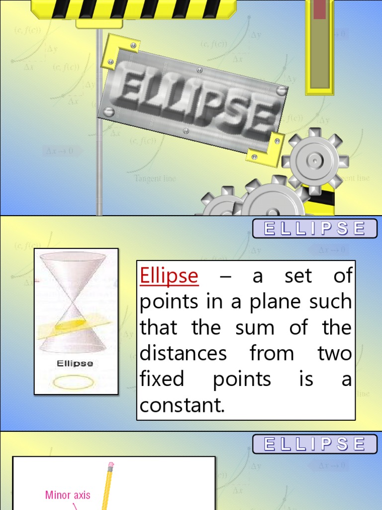 CONIC SECTION:Ellipse | PDF | Ellipse | Orbit