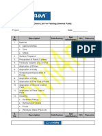 Project Title:: Checklist For Plastering | PDF | Art Media | Building ...