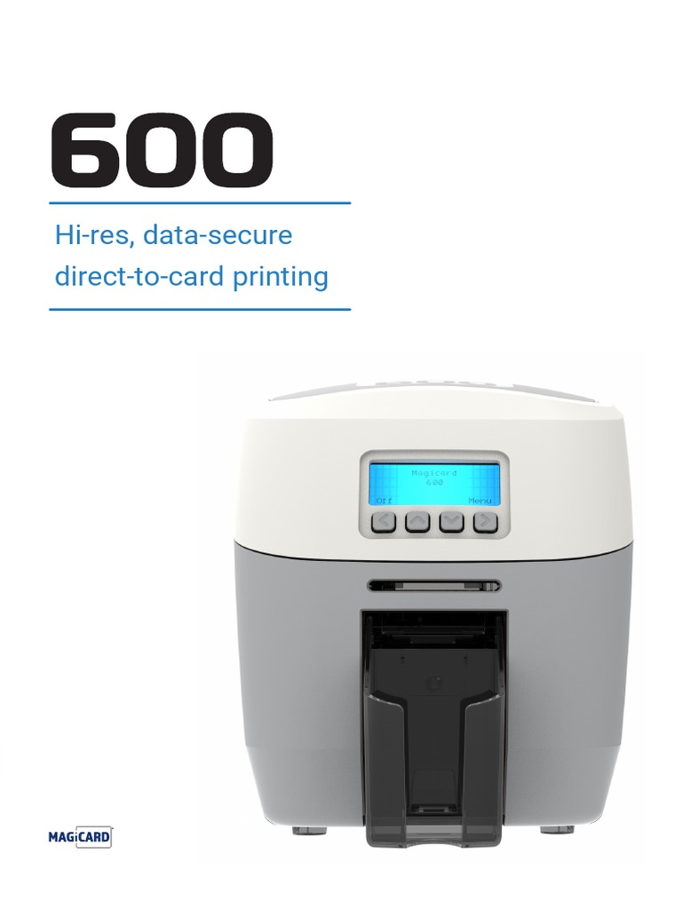Magicard 600 | PDF | Smart Card | Printer (Computing)
