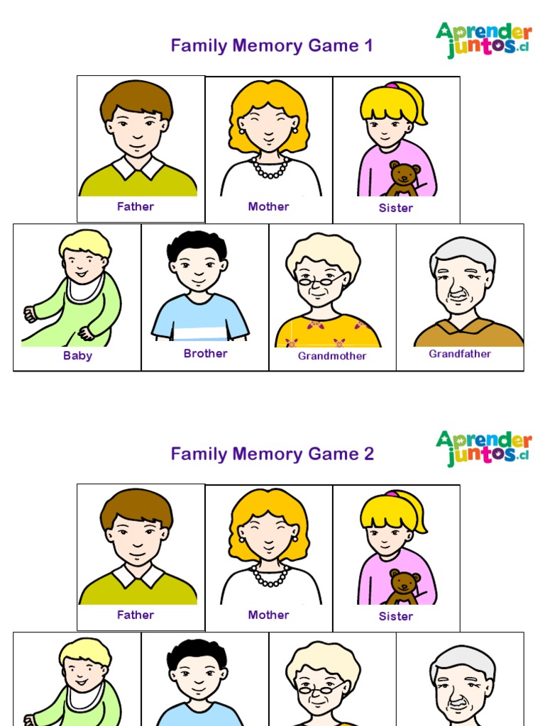 Family Memory Game PDF | PDF