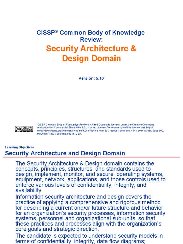 2-Security Architecture+Design PDF | PDF | Computer Data Storage ...