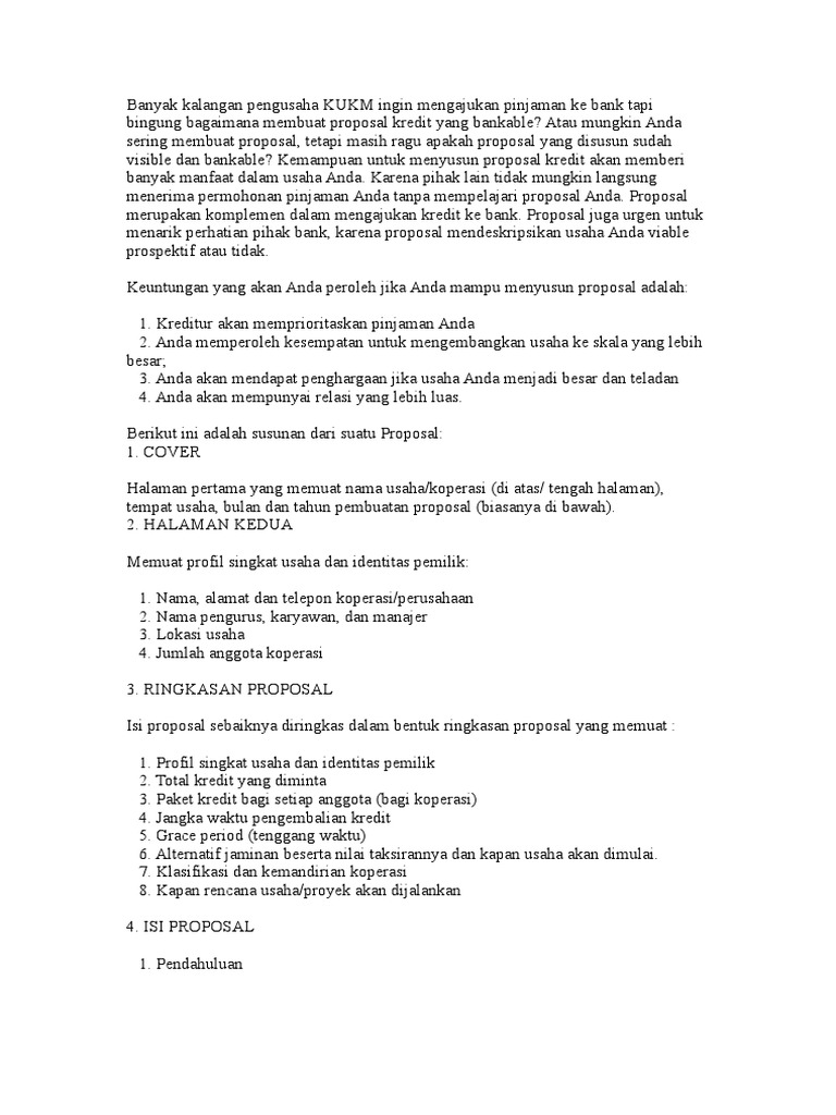 Cara Bikin Proposal | PDF