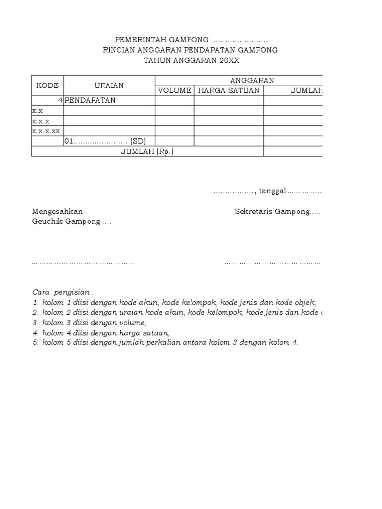 Format Rab | PDF | Bisnis | Pengelolaan Keuangan & Uang