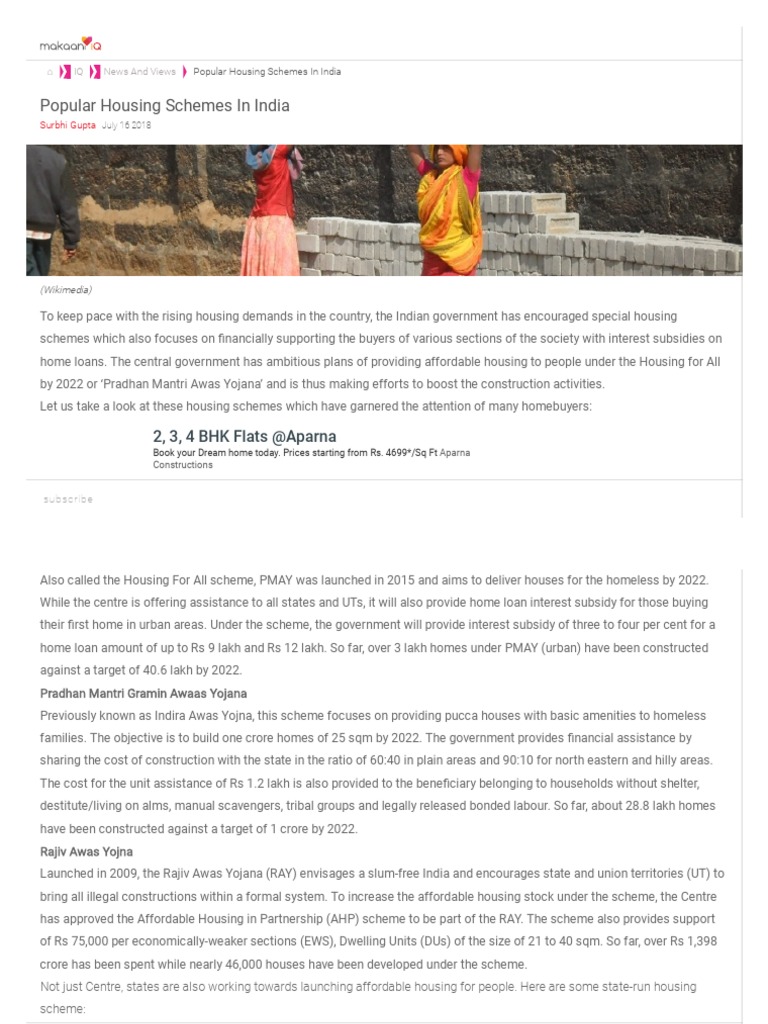 India's Affordable Housing Schemes | PDF | Business