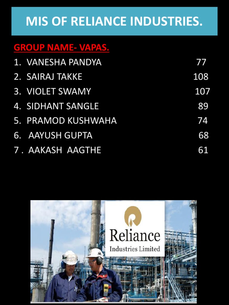 Mis of Reliance Industries | PDF | Economies | Business