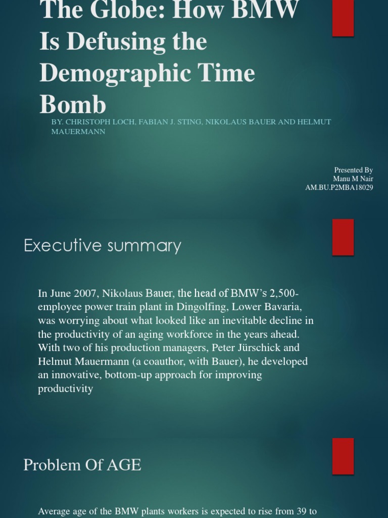 How BMW Is Defusing The Demographic Time Bomb | PDF | Business | Economies