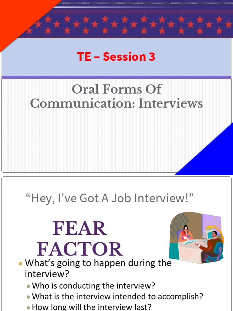 Oral Forms of Communication - Interviews | PDF | Job Interview | Leadership